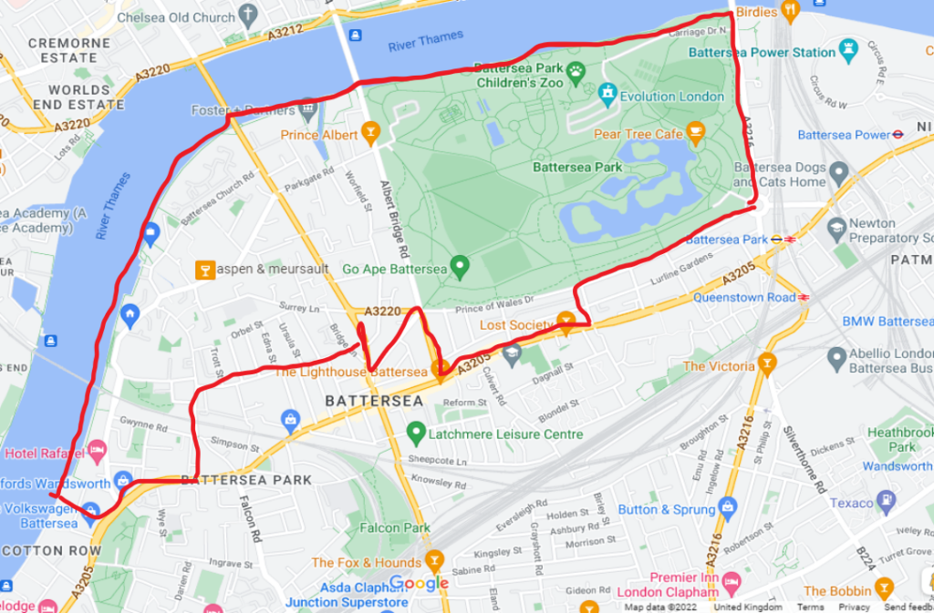 Parish Boundaries - St Mary's Battersea